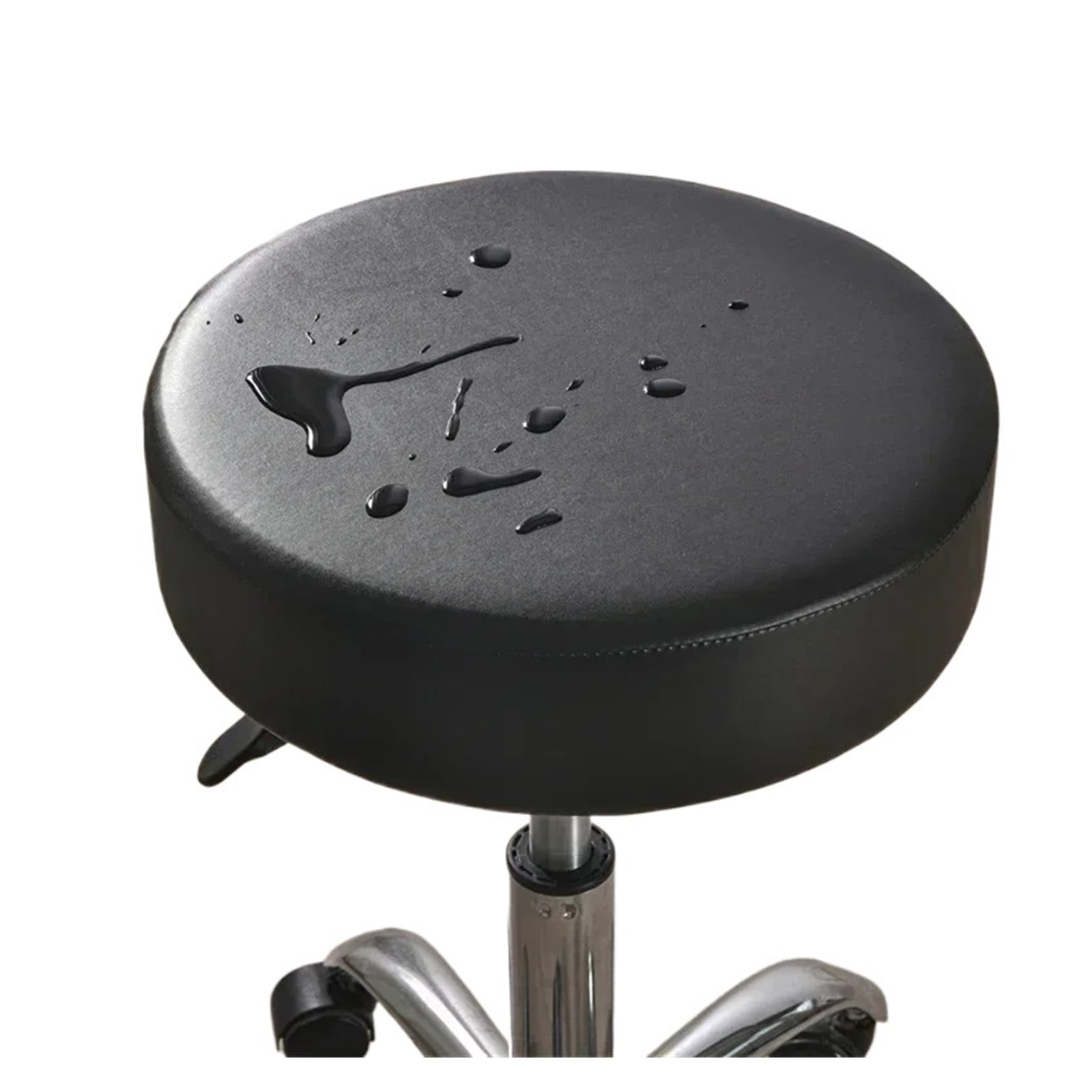 2pcs Waterproof Round Stool Seat Cover with Elastic Bands Slipcover for ...