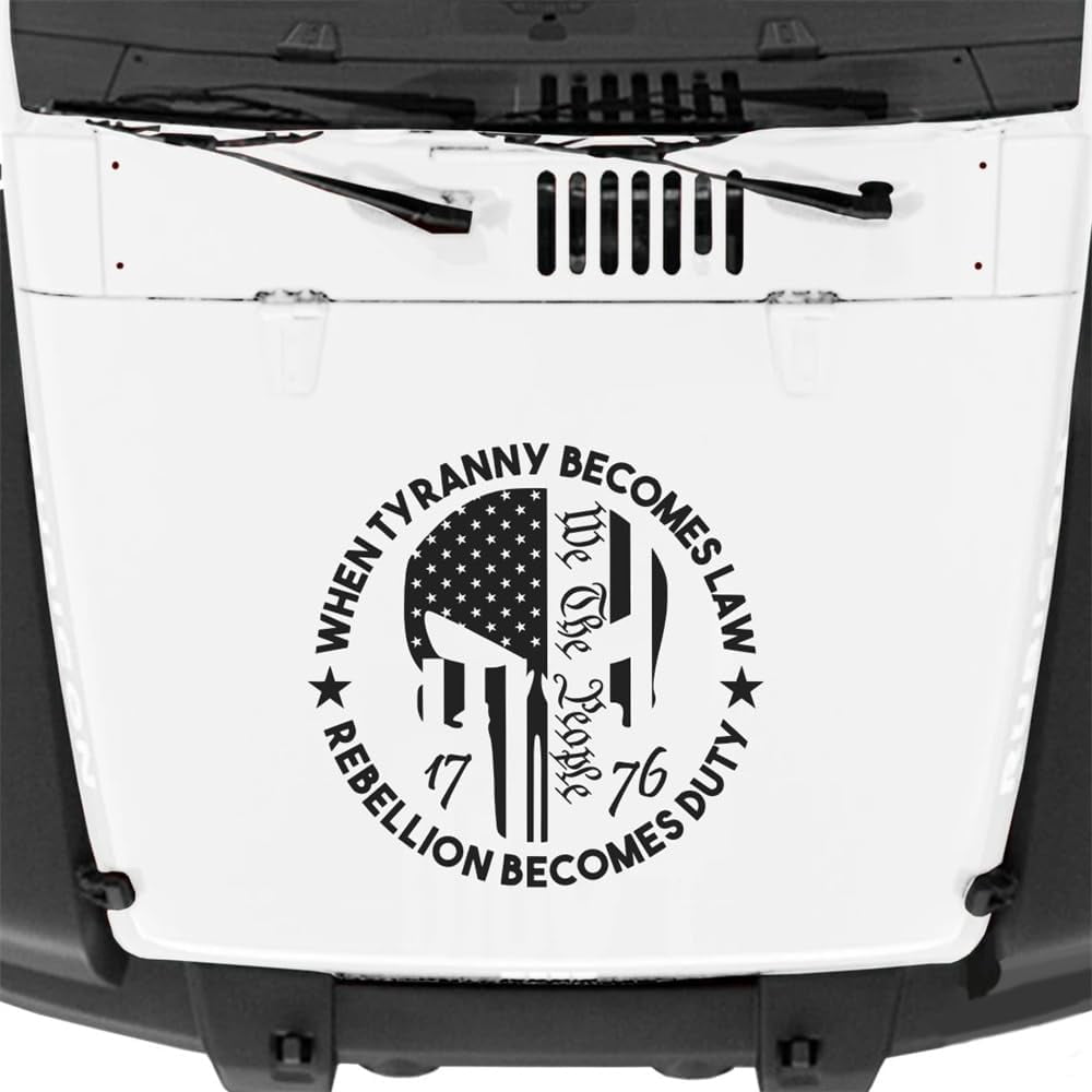 2pcs We The People Sticker Decals 1776 Distressed American USA Flag ...