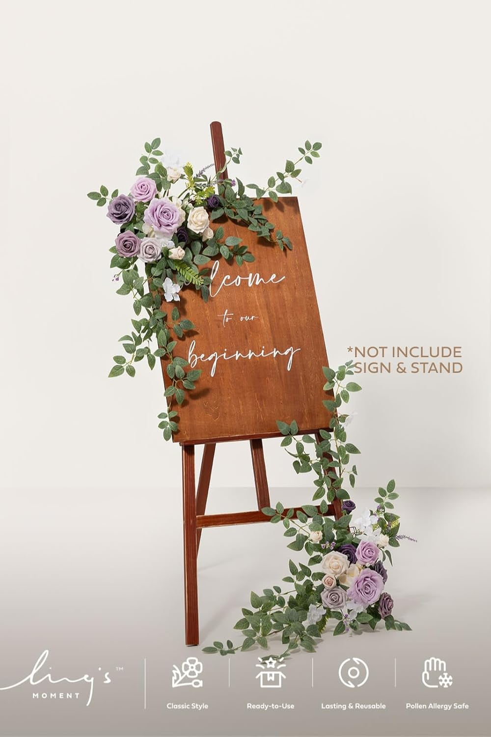 2pcs Wedding Flowers Garland Artificial Floral Swag Arch Decorations ...