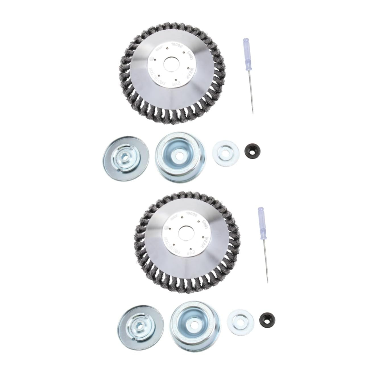 2pcs Weeding Tools Drills Weeder Wheel Wire Wheel Electric Strimmer ...