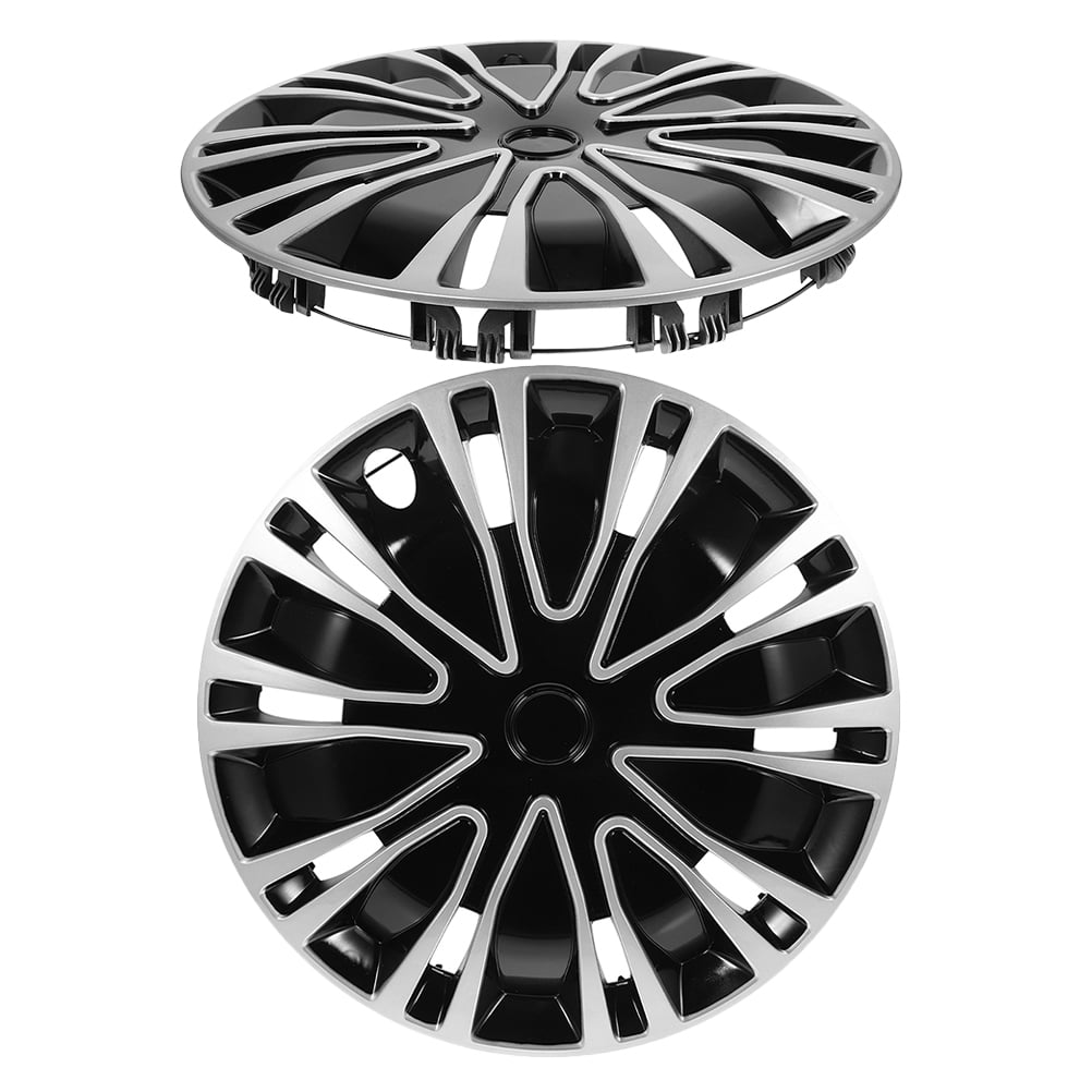 Homoyoyo Universal Fit Car Wheel Hub Caps Black PP Easy Installation ...