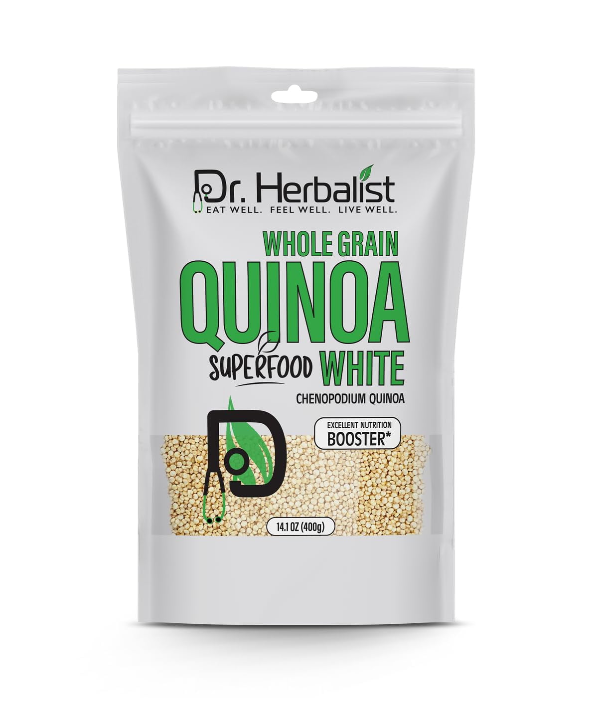 2pcs White Quinoa, 400g - Plant Based Protein, Fiber Iron - Pasta ...
