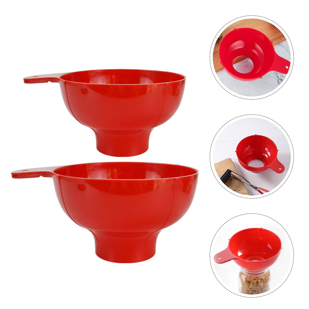 WHAMVOX Reusable PP Wide Mouth Canning Funnel for Lab Use with Red ...