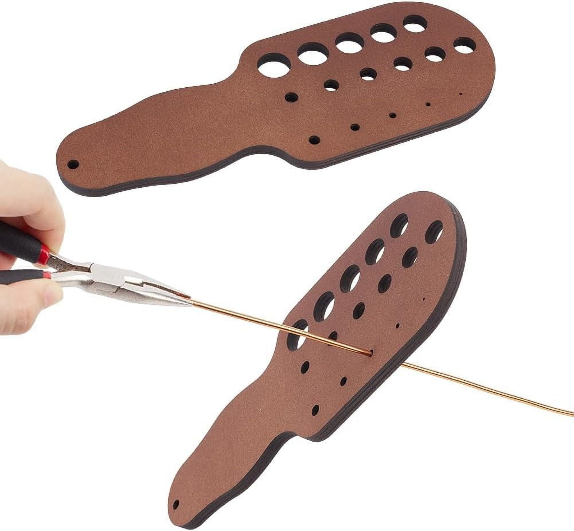 2pcs Wire Chain Drawplate Wood Board for Knitted Bracelet Wooden ...