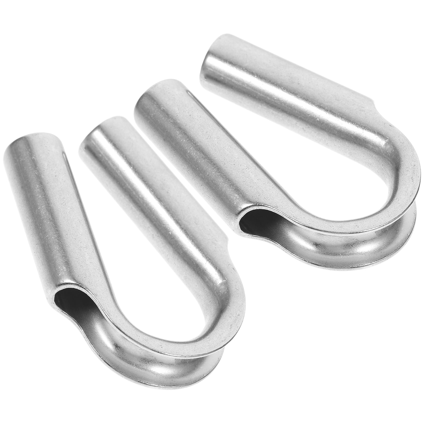 2pcs Wire Rope Thimble Ferrule Crimping Tool Winch Rope Stainless Steel ...