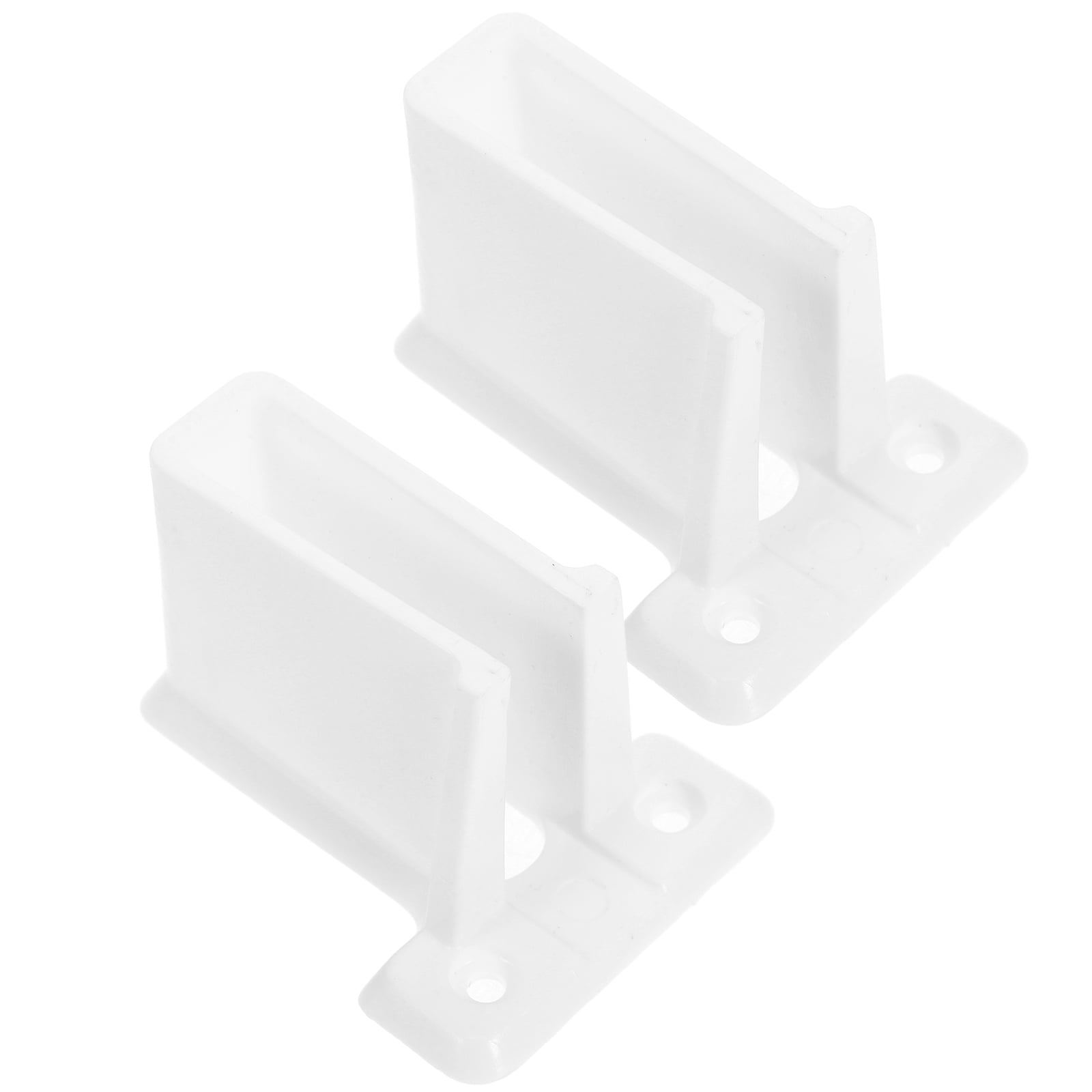 2 Pcs Wire Shelf End Brackets Closet Shelving Accessories White ...