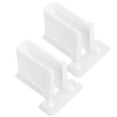2 Pcs Wire Shelf End Brackets Closet Shelving Accessories White ...