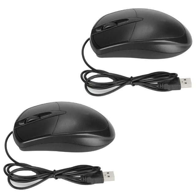 2pcs Wired Mouse, Corded Mouse Plug And Play Computer Mice For Home ...