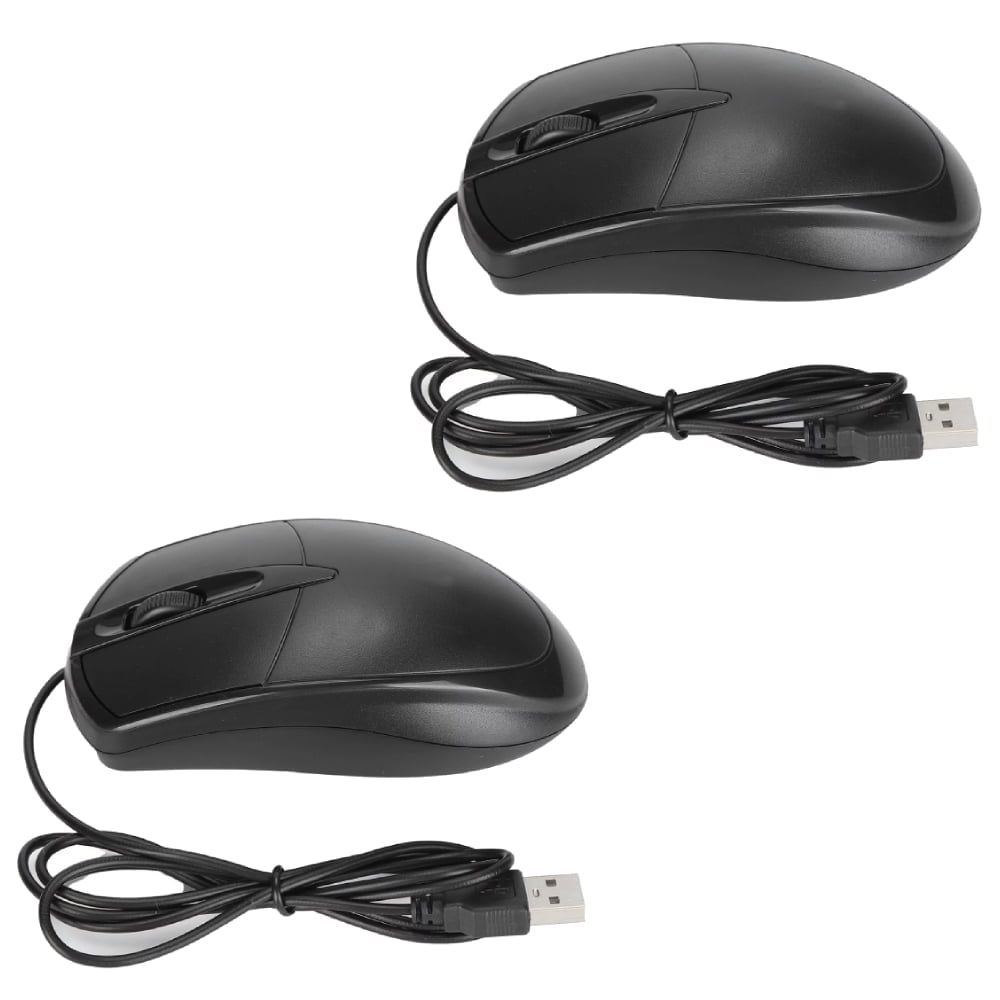 2pcs Wired Mouse, Corded Mouse Plug And Play Computer Mice For Home ...