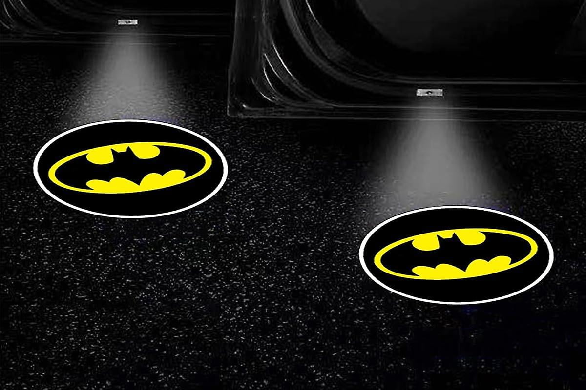 2pcs Wireless Car Door Logo Light For Batman,ghost Shadow Courtesy ...