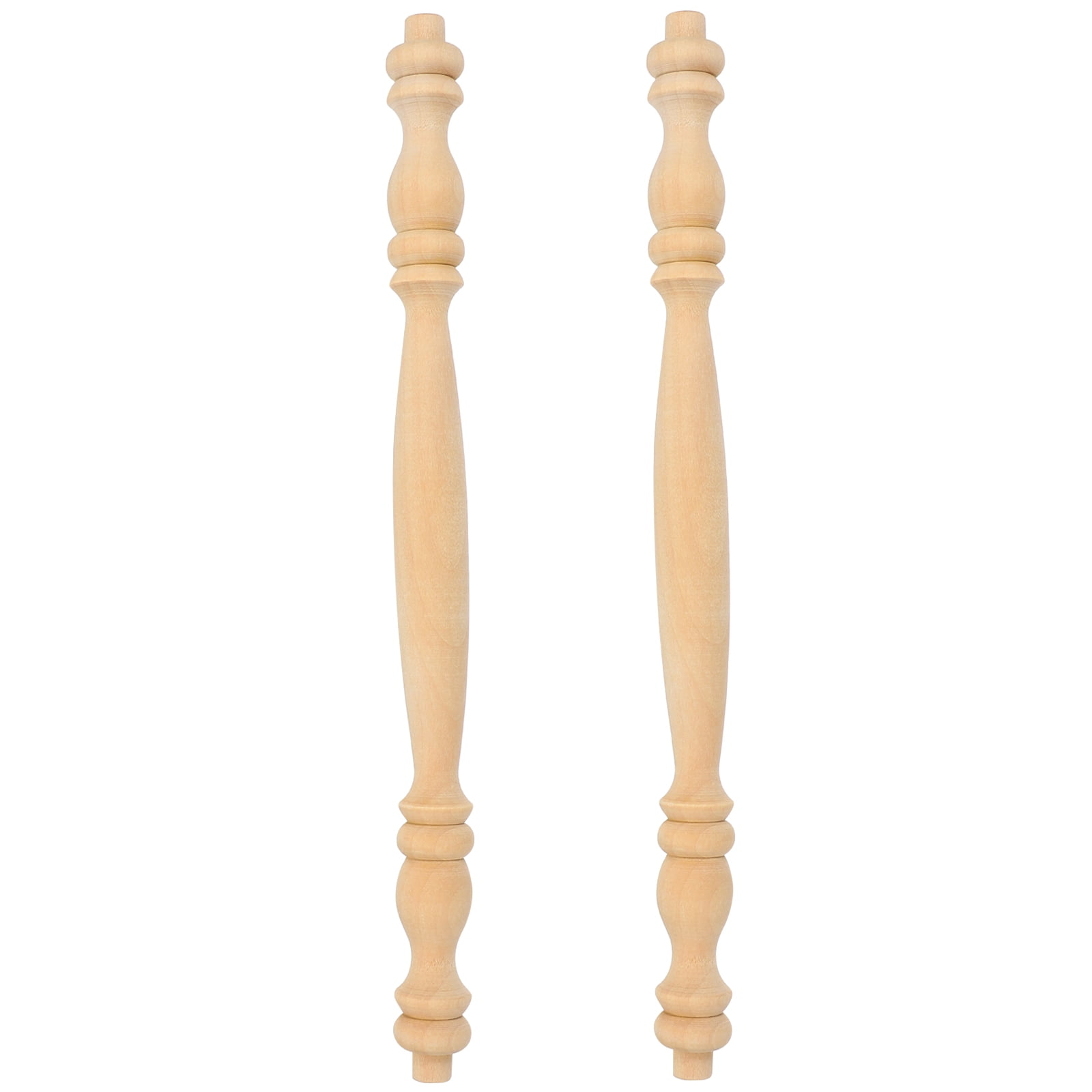 2pcs Wood Balusters For Staircase Interior Decorative Wood Spindles For ...