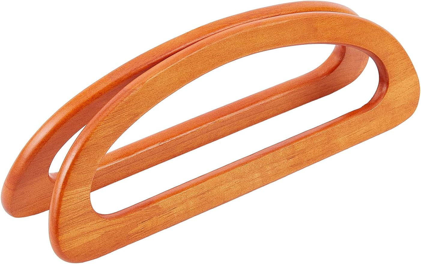 2pcs Wooden Bag Handles for Bag Making Wooden D Shape Handbag Handle ...