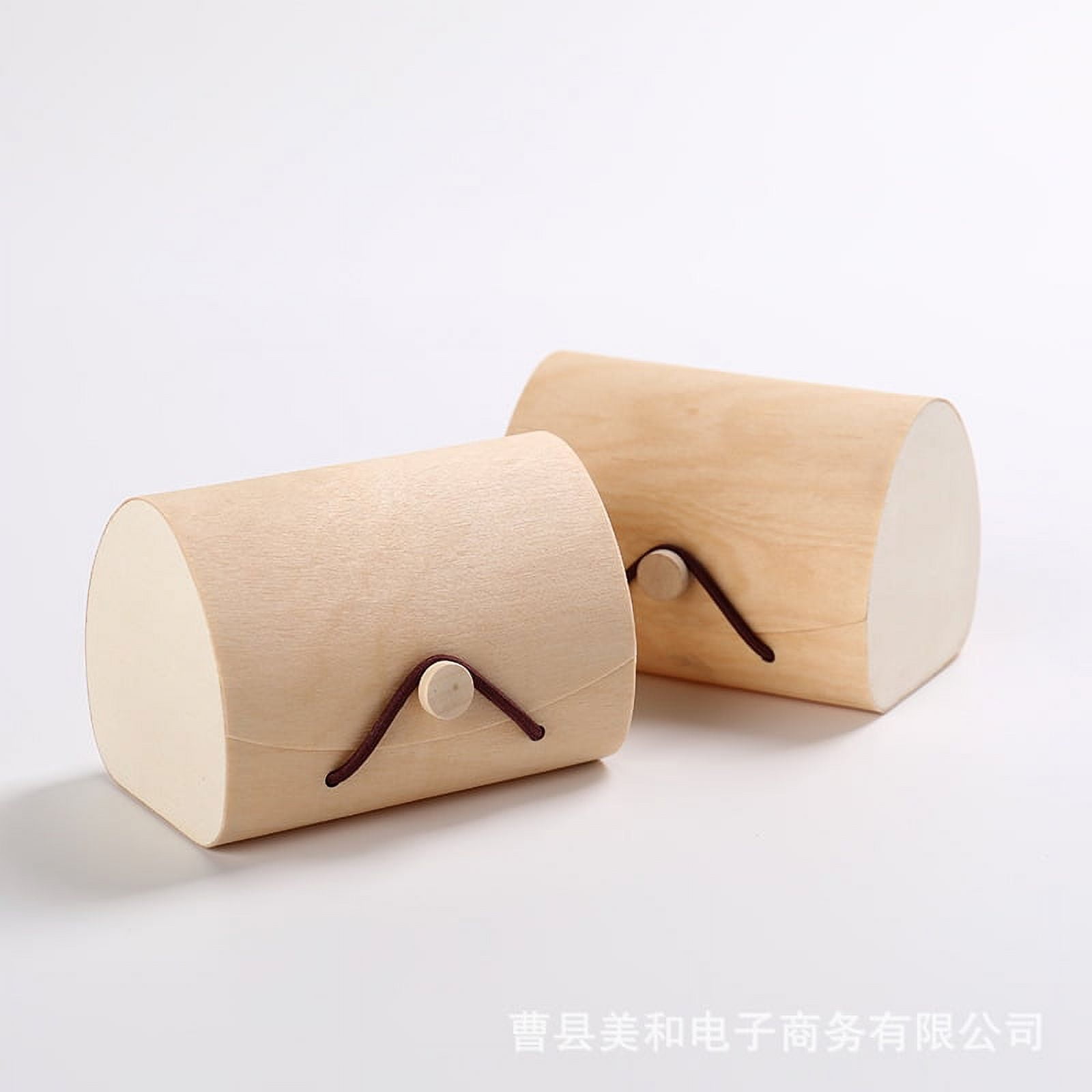 2pcs Wooden Candy Box Novelty Small Gift Wrapping Box Wood Jewelry Box ...