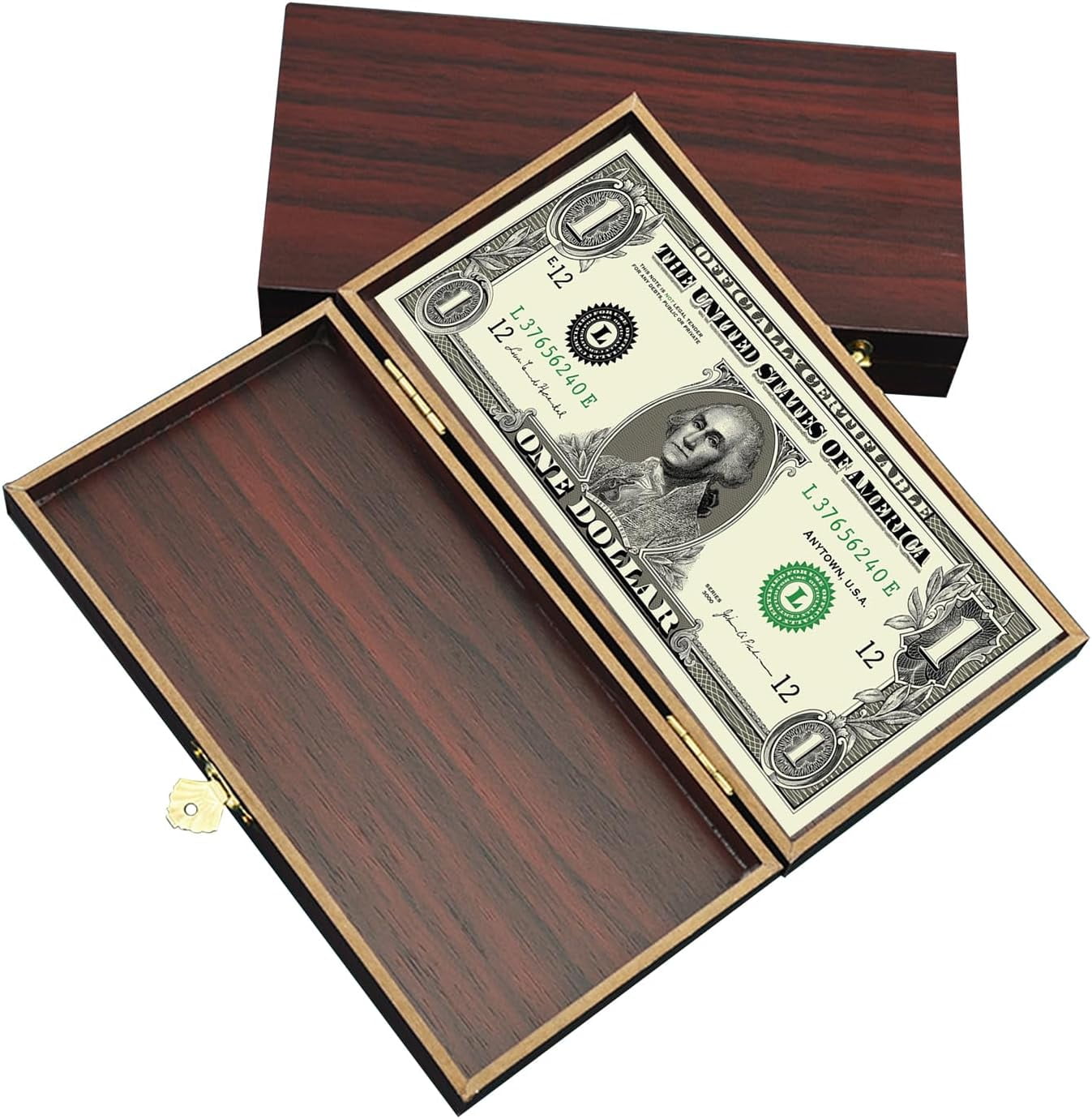 2pcs Wooden Currency Tray Single Compartment Cash Organizer Money ...