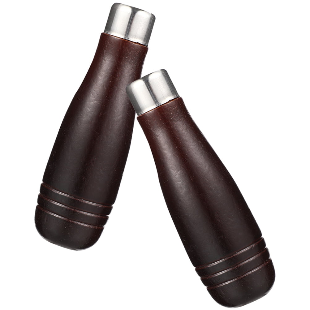 2pcs Wooden Handle Ergonomic File Handle Metal File Grip Handle Supply ...