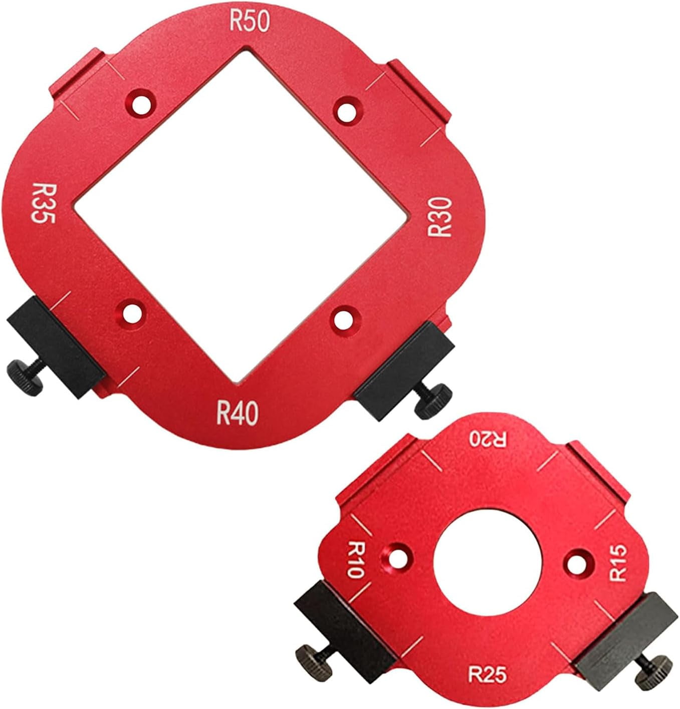 2pcs Woodworking Round Corner Radius Templates Router Table Corner ...