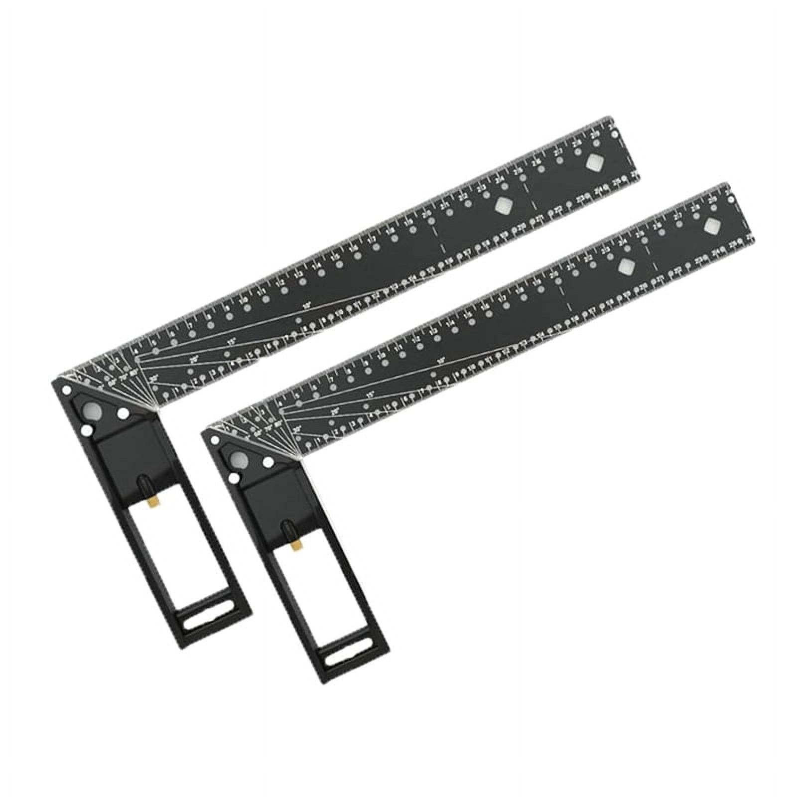 2pcs Woodworking Square Ruler for Precise Measuring,Square Ruler for 45 ...