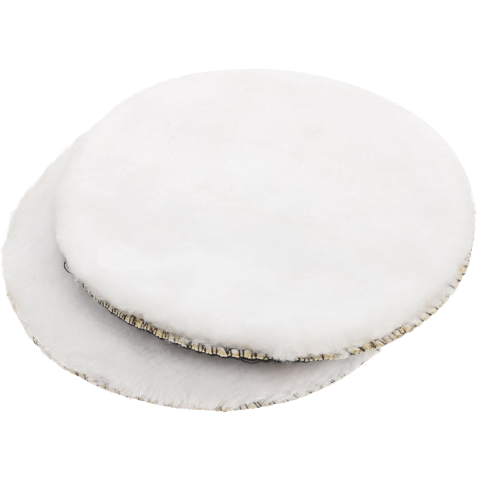 2pcs Wool Polishing Wheel Pads Self-Adhesive Buffing Discs For Car Wood ...