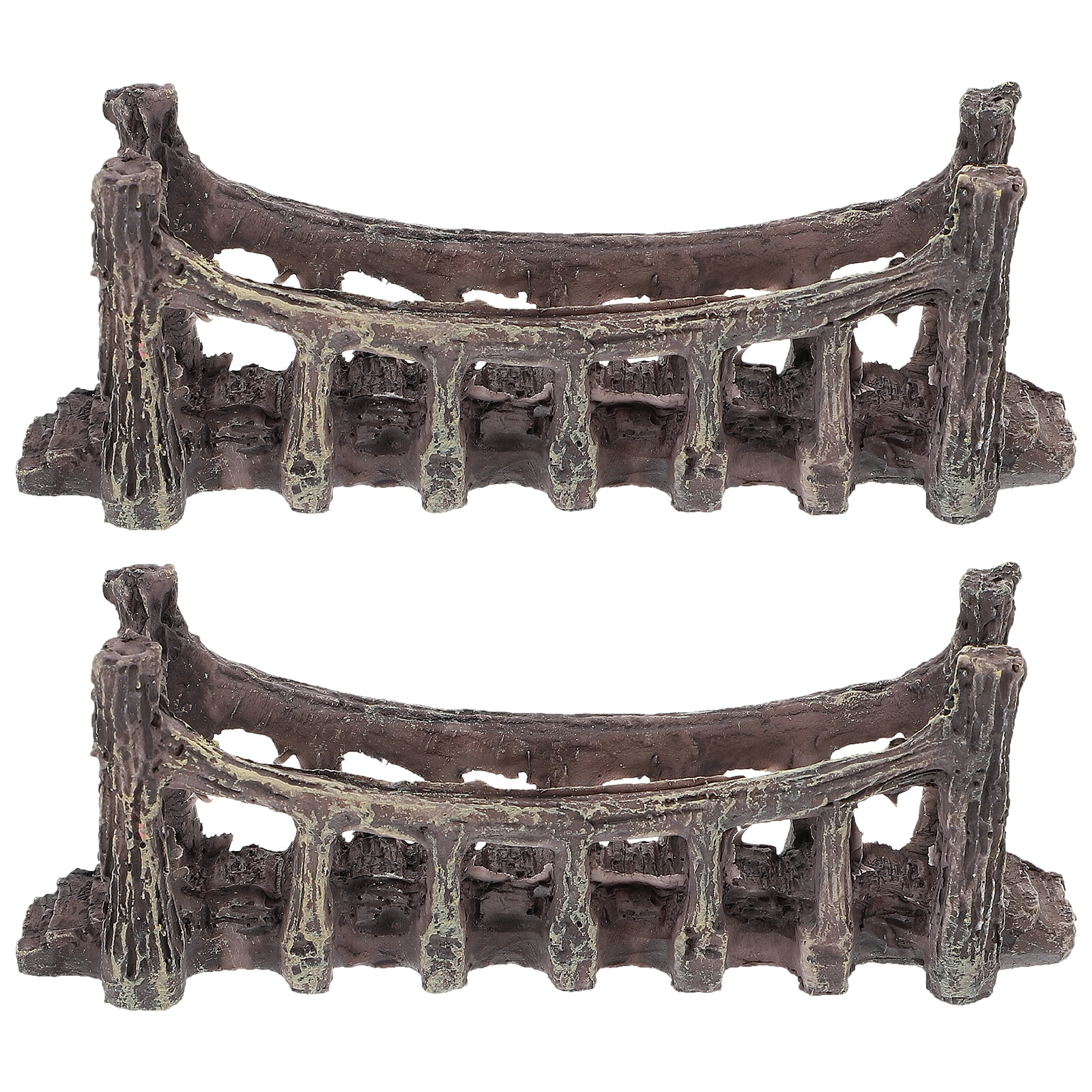 2Pcs Simulation Bridges Micro Landscaping Decors for Aquarium Fake ...