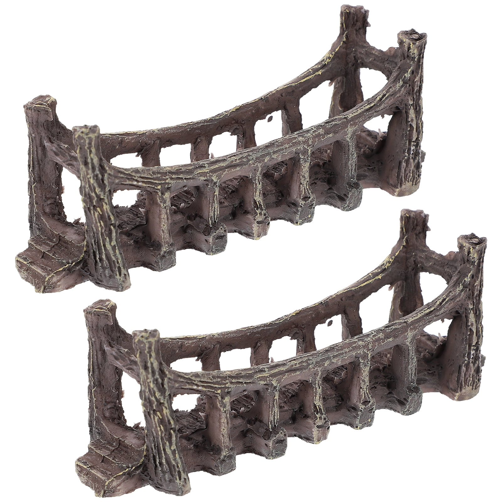 Raindrops 2Pcs Simulation Bridges Micro Landscape Decorations Aquarium ...
