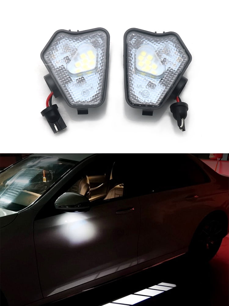 2pcs car led under side rearview mirror puddle light for mercedes benz ...