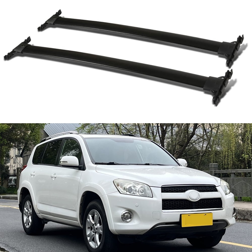 2pcs for RAV4 RAV-4 2006-2012 Black Crossbars Roof Rack Cross Bar ...