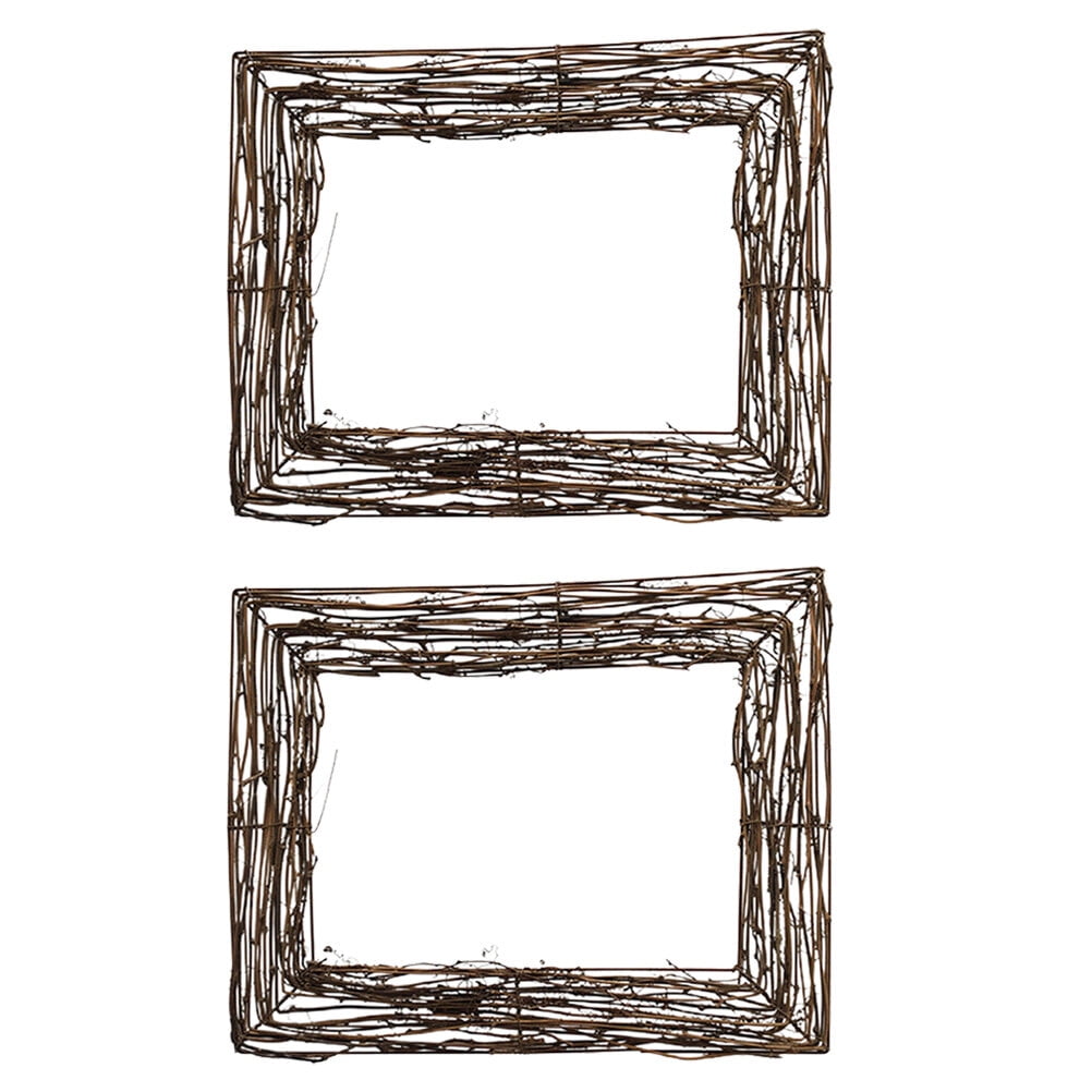 2pcs grape vines natural grapevine wreaths rectangular grapevine wreath ...