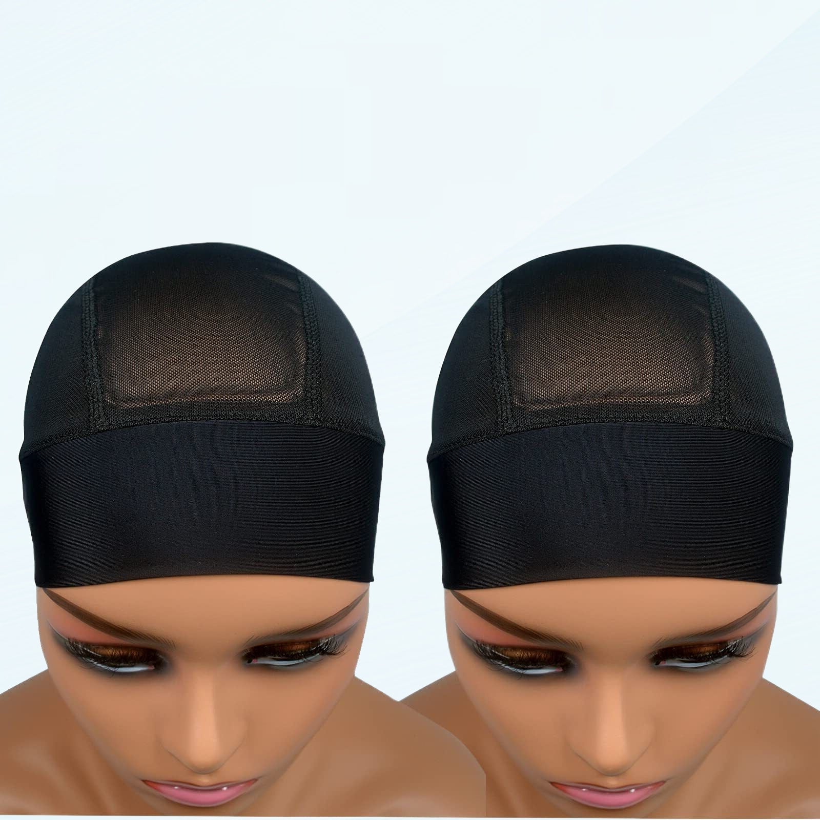 2pcs headband wig cap for wig making, velco lace headband mesh dome ...