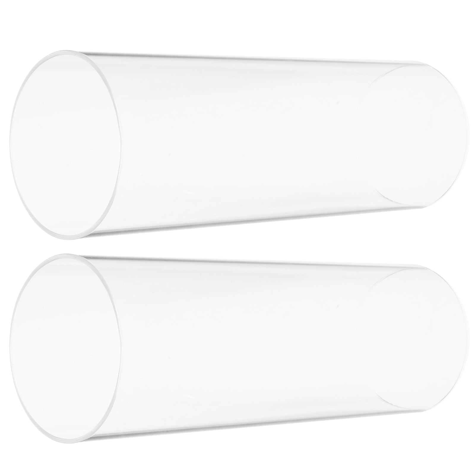 2pcs hurricanes holder sleeve clear glass cylinder open both ends ...