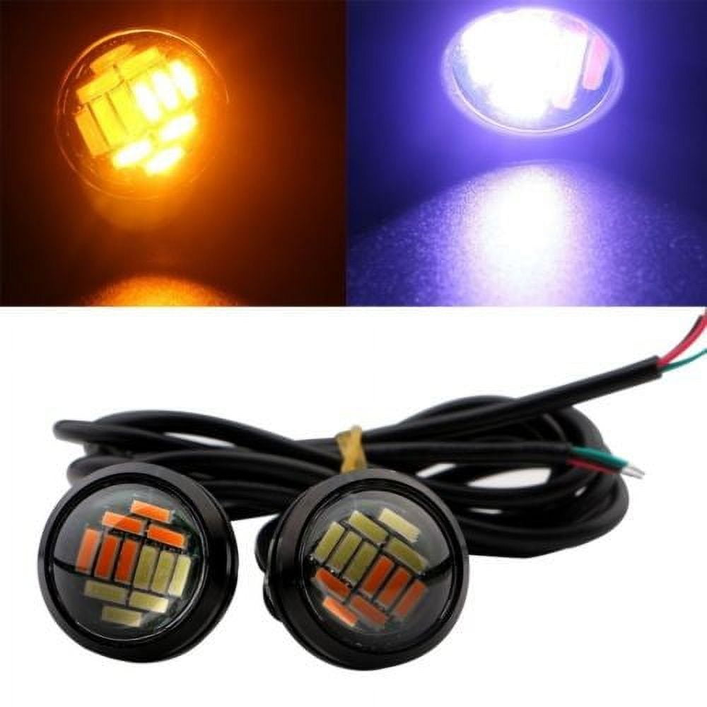 2pcs/kit Car LED Signal Bulb Auto DRL Daytime Running Light Eagle Eye ...