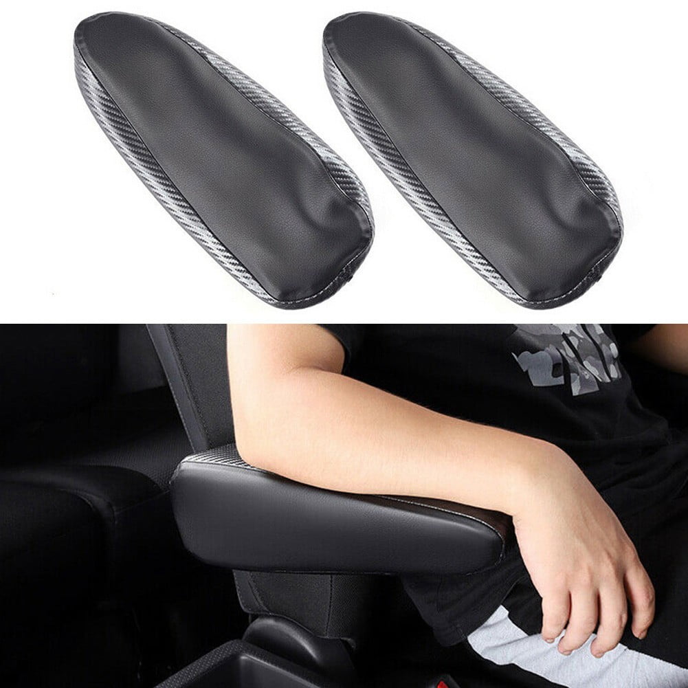 2pcs/kit Carbon Fiber Leather Seat Armrest Cover Decor Trim For Toyota ...
