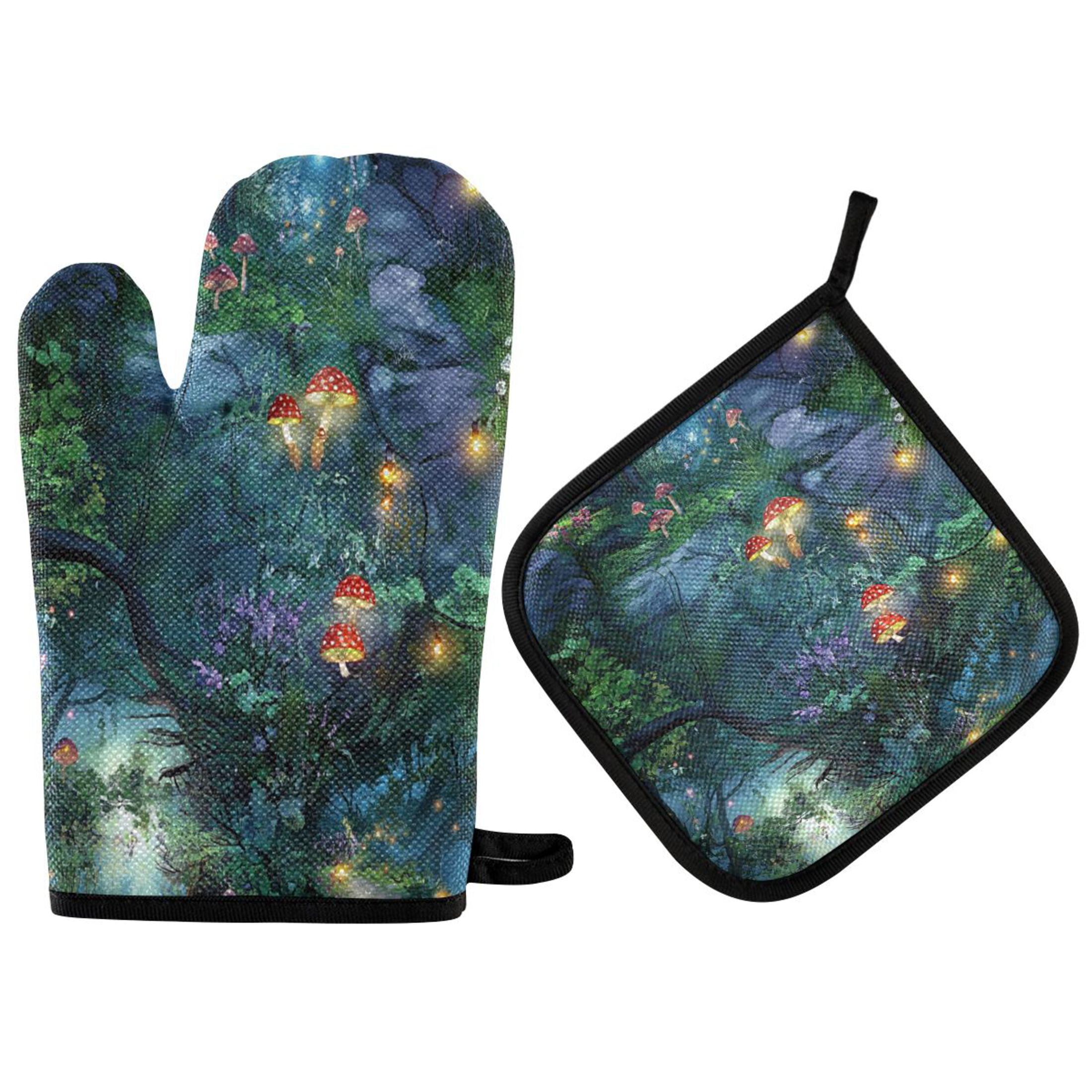 2pcs kitchen insulation gloves Oven Mitts and Pot Holders Sets, Heat ...