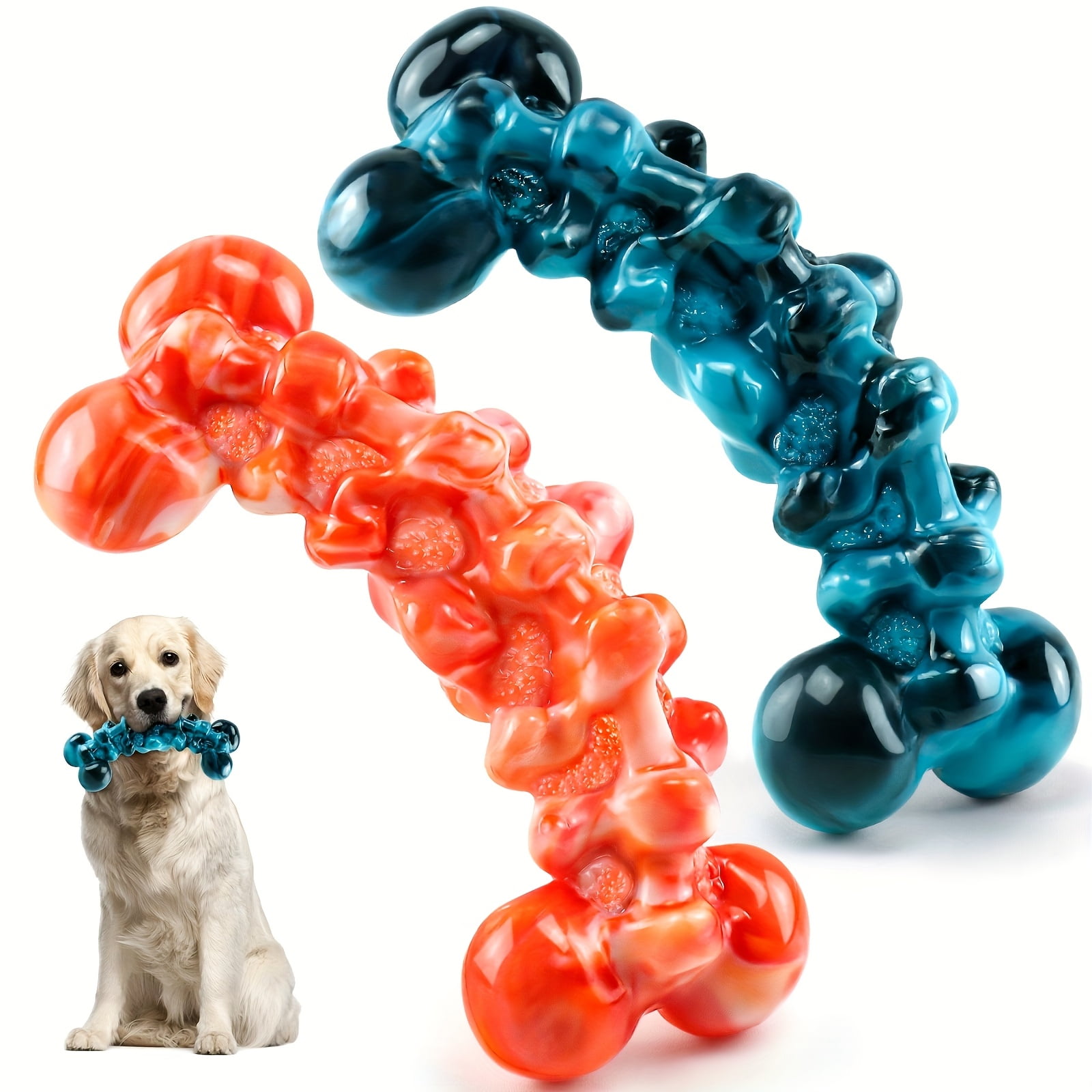 2pcs for large Dog Chew Toys for Aggressive Chewers - Indestructible ...