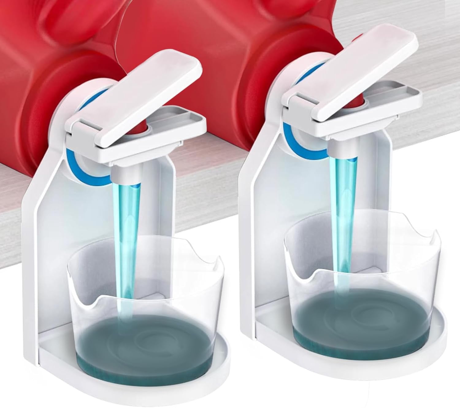 2pcs liquid detergent dispenser holder with detergent cup holder and ...