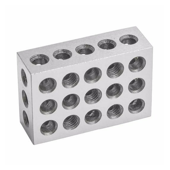 2pcs/set 25-50-75mm Hardened Steel Blocks 0.005" Precision Matched ...