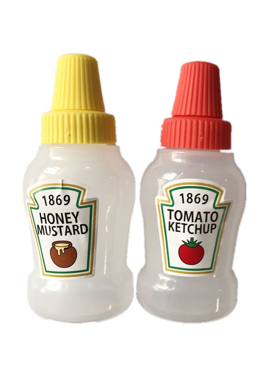 2pcs/set 25ML Mini Tomato Ketchup Bottle Honey Mustard Portable Small ...