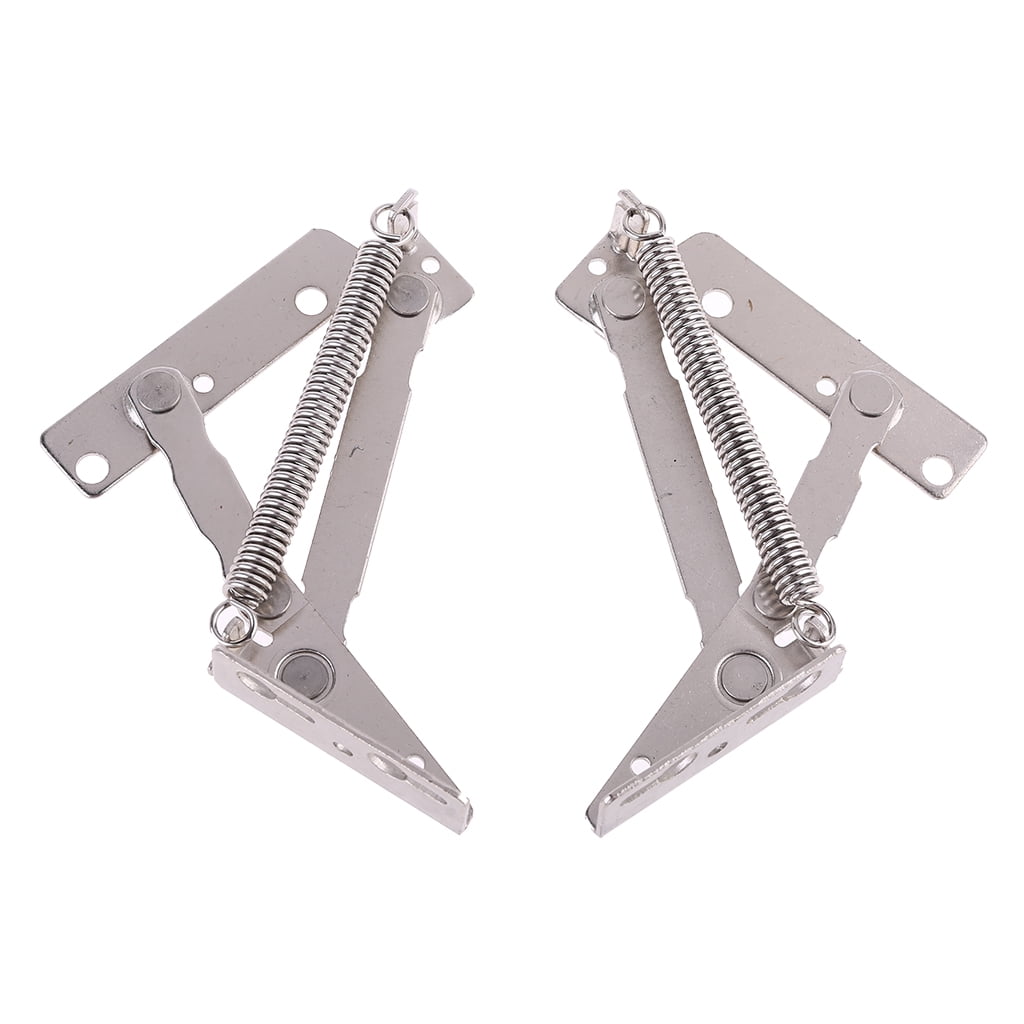 2pcs/set 80 Degree Sprung Hinges Cabinet Door Lift Up Stay Flap Top ...