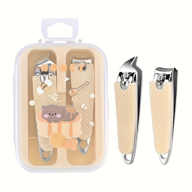 2pcs/set Cartoon Mini Nail Clippers, Sharp Edge Fingernail And Toenail ...