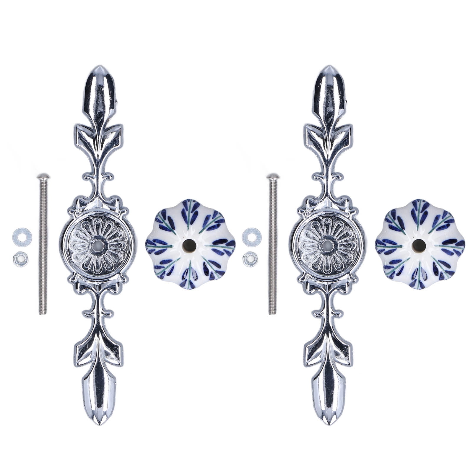 2pcs/set Ceramic Cabinet Handle Modern Simple Style Hand Painted ...