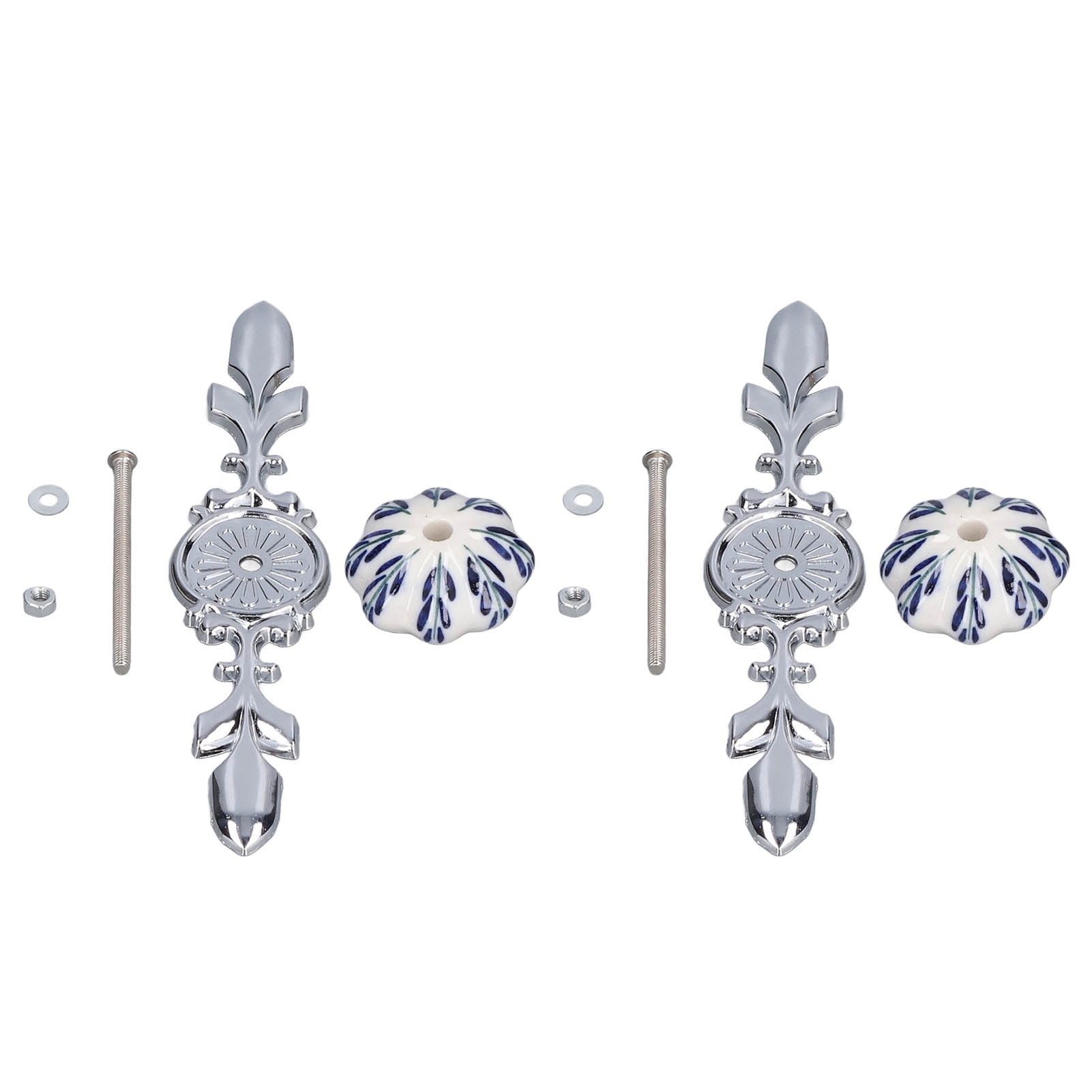 2pcs/set Ceramic Cabinet Handle Modern Simple Style Hand Painted ...