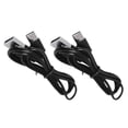 2pcs/set Double Male End USB to USB C Charging Wire Data Cable for Easy Storage - Walmart.com