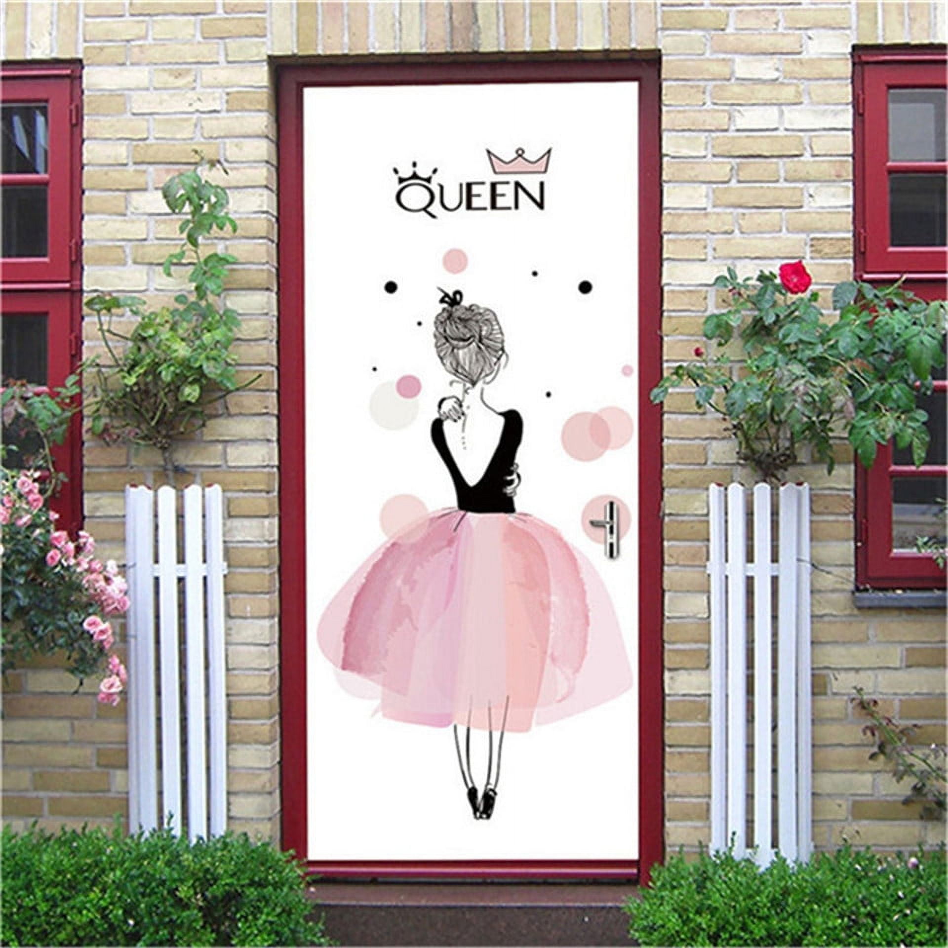 2pcs/set Saloon Door Stickers Vinyl DIY Peel and Stick Wallpaper ...