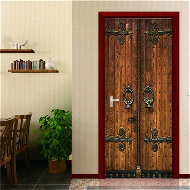 2pcs/set Saloon Door Stickers Vinyl DIY Peel and Stick Wallpaper ...