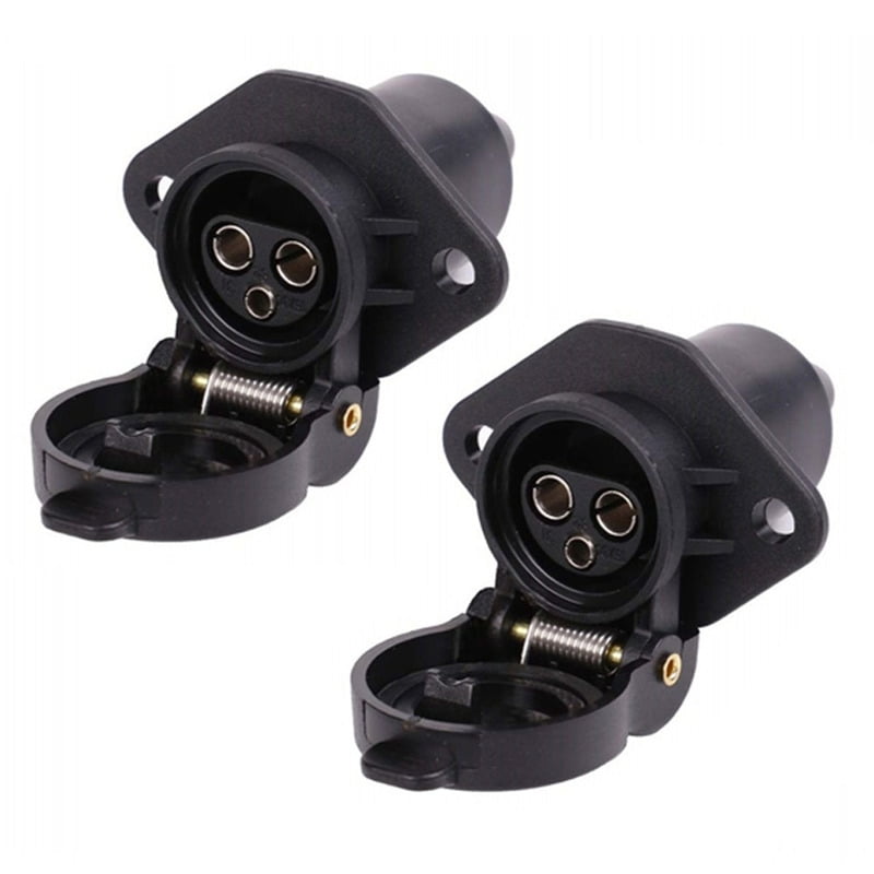 2pcs/set Trailer Plug Adapter Motorhome Power Cord Socket Connector ...