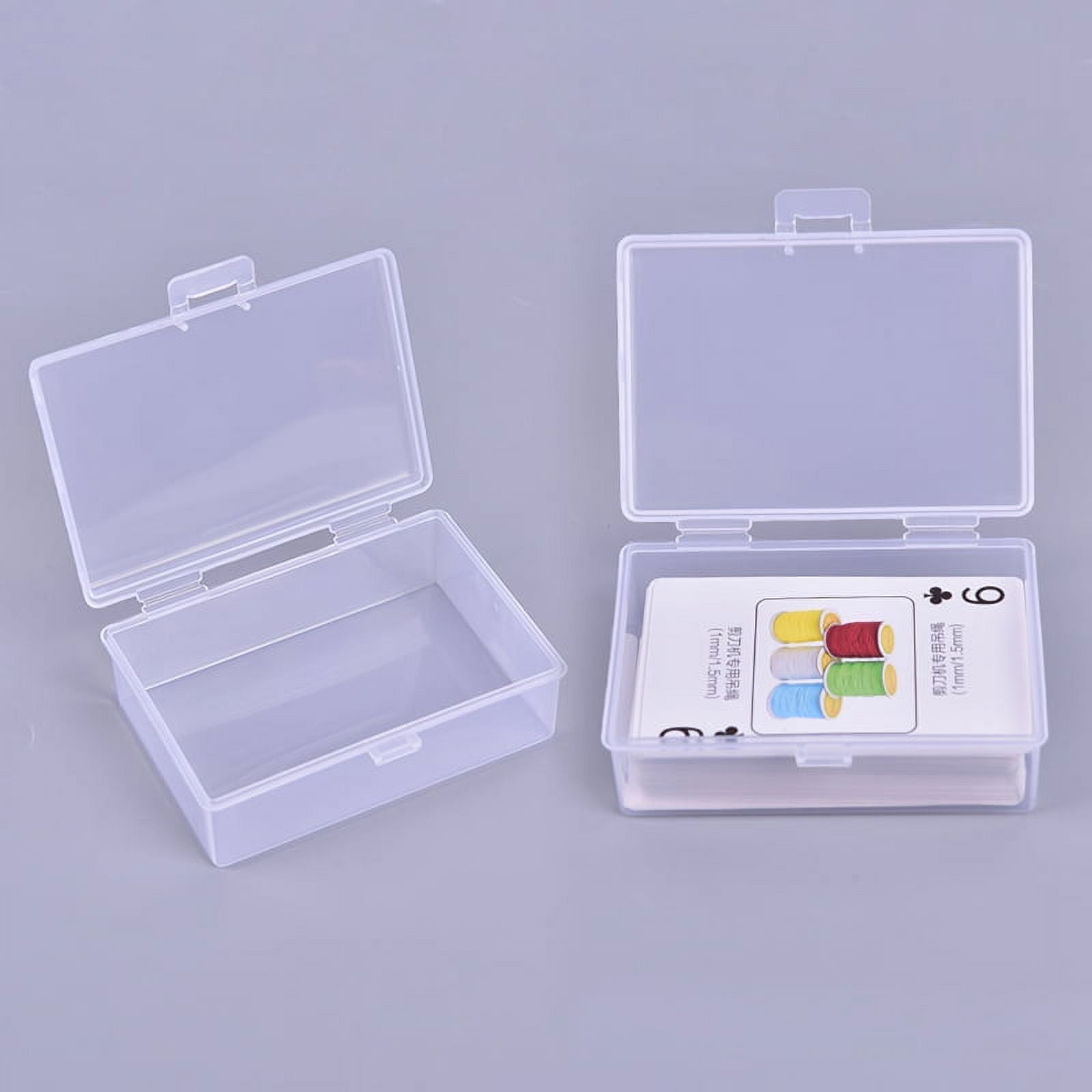 2pcs/set Transparent Plastic Boxes Playing Cards Container Storage ...