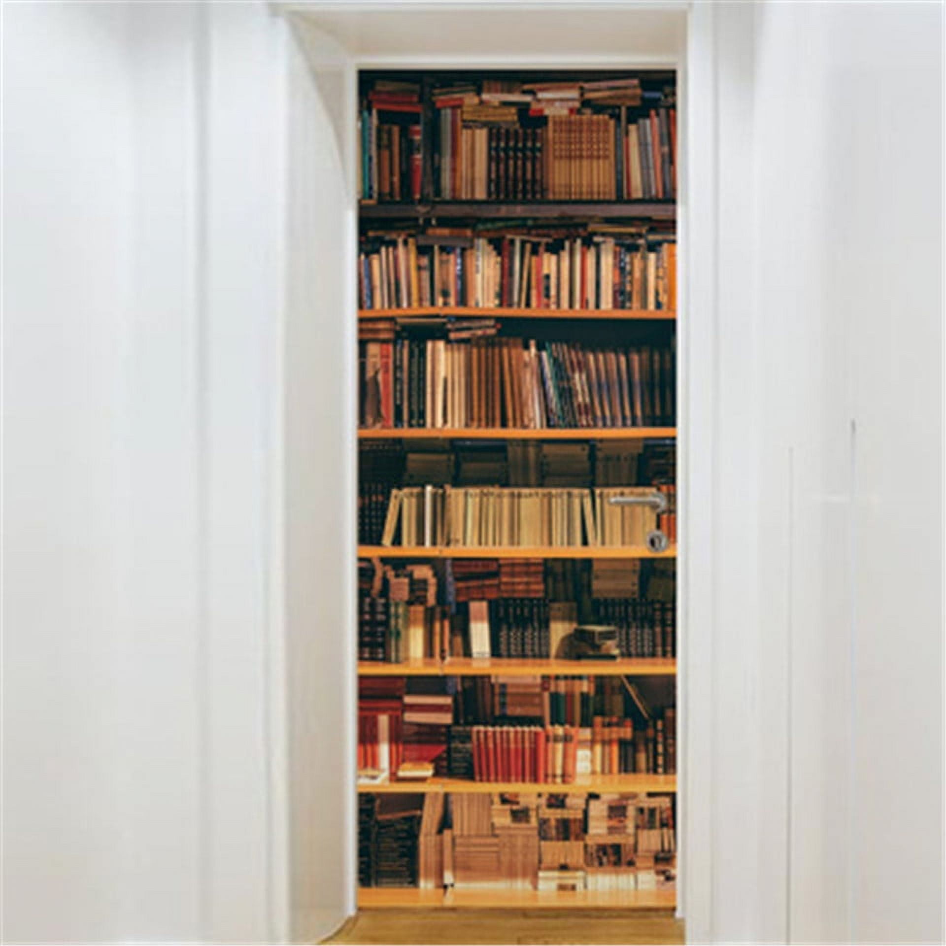 2pcs/set Vintage Library Door Sticker PVC Self Adhesive Waterproof ...