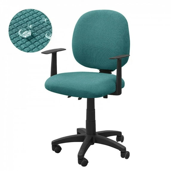 2pcs/set Water Repellant Office Chair Cover Polar Fleece Stretch ...