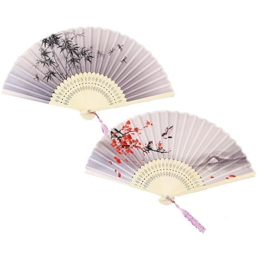 Eastern Wind bamboo print Chinese style hand folding fan, Japanese ...