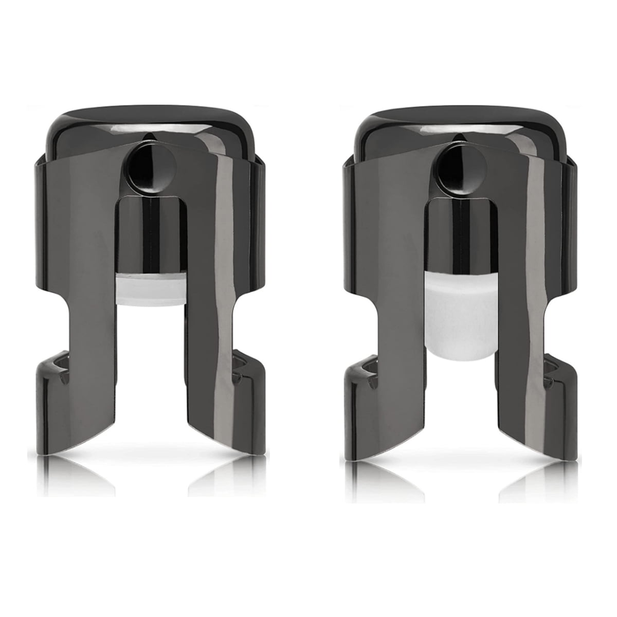 2pcs stainless steel wine bottle stopper, beverage bottle stopper ...