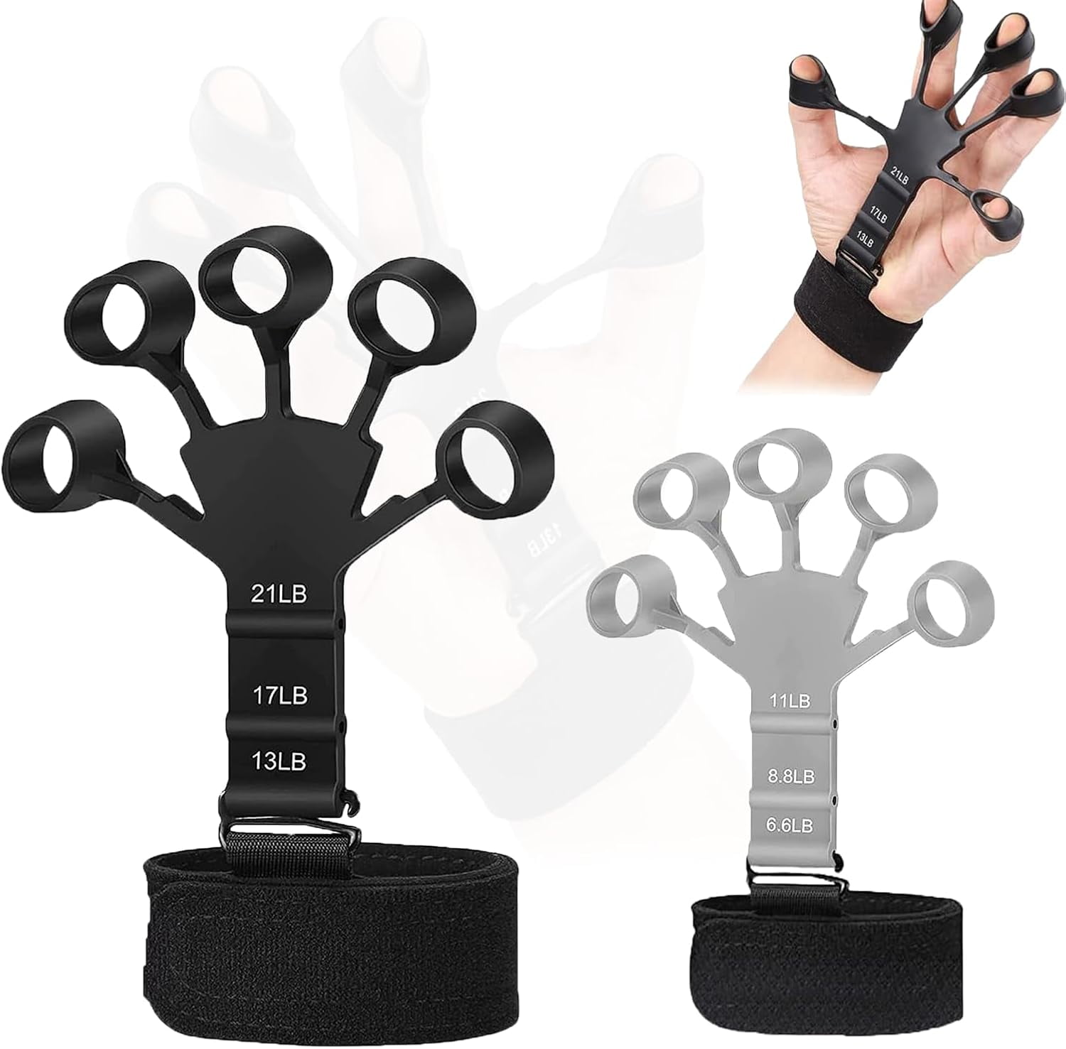 2pcs wrist exerciser strengthener finger extension exerciser finger ...